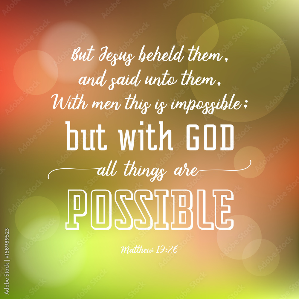 With God All Things Are Possible Verse
