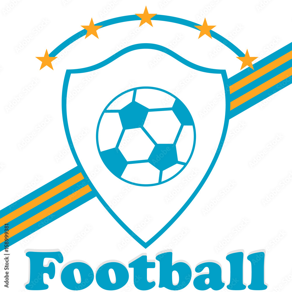 Logo of football Stock Vector | Adobe Stock