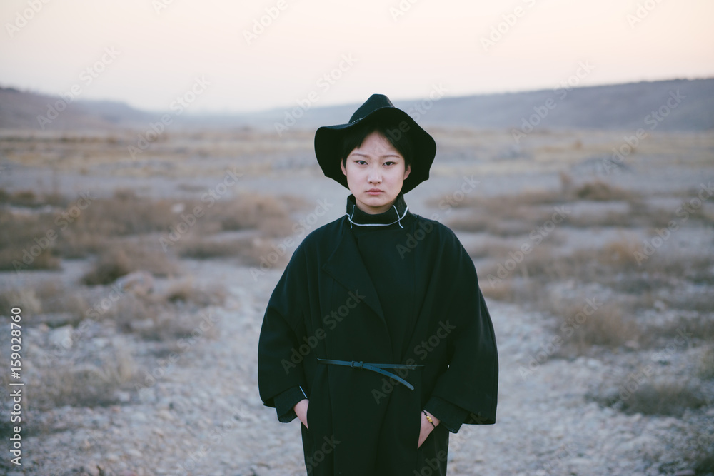 Portrait of a young chinese woman Stock Photo | Adobe Stock