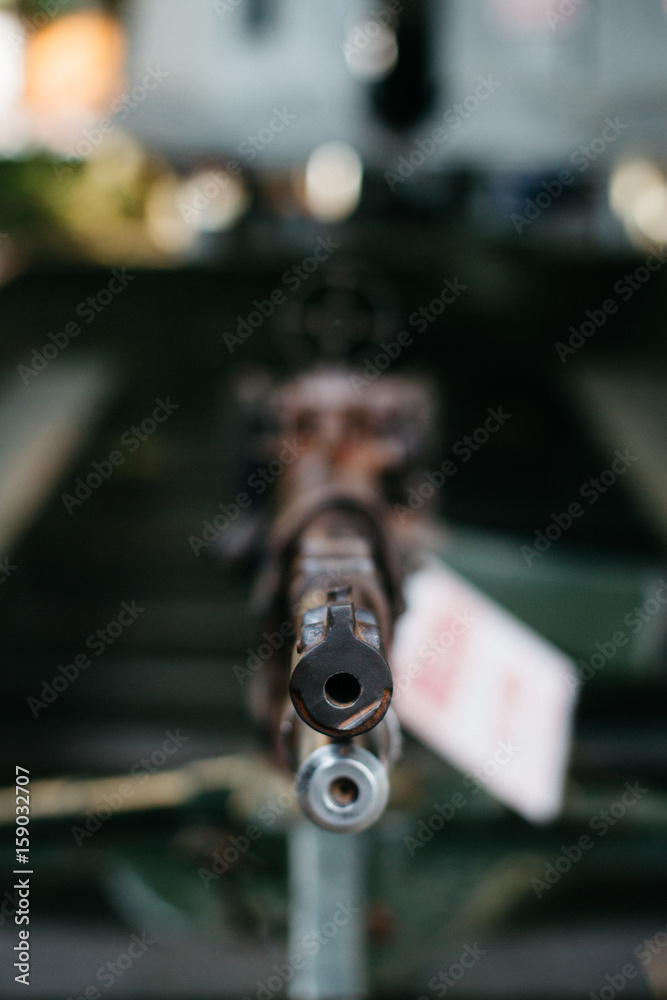 Vintage guns from army in vietnam war Stock Photo | Adobe Stock