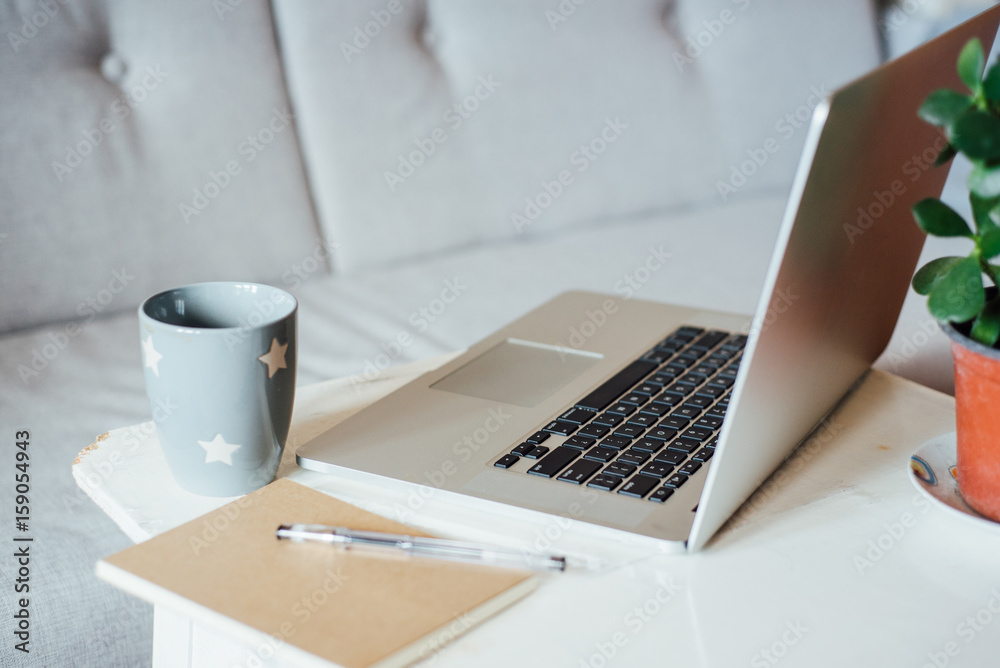 Sleek and simplified modern workspace Stock Photo | Adobe Stock