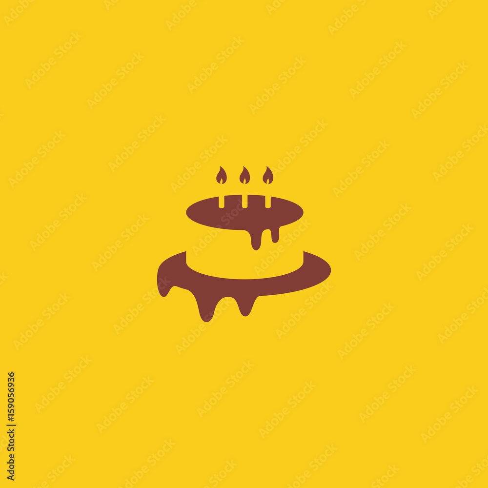 Birthday cake logo vector Stock Vector | Adobe Stock