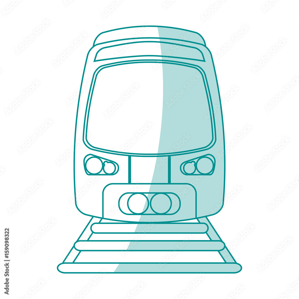 train shadow illustration icon vector design graphic Stock Vector ...