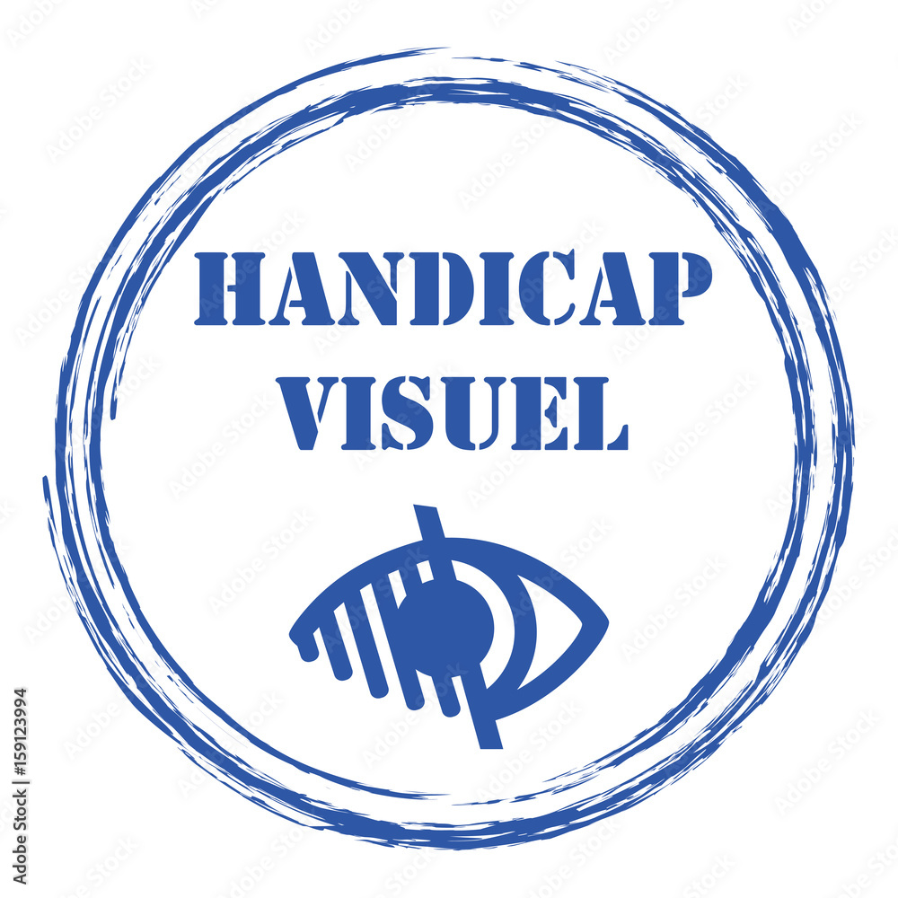 Vecteur Stock Logo handicap visuel. | Adobe Stock