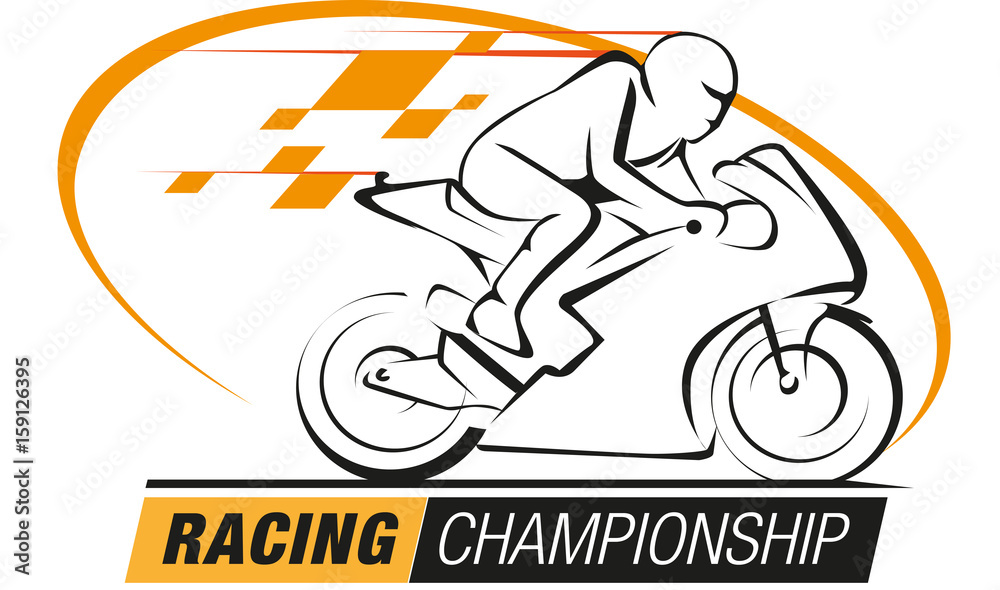 Vector abstract, Racing championship logo Stock Vector | Adobe Stock