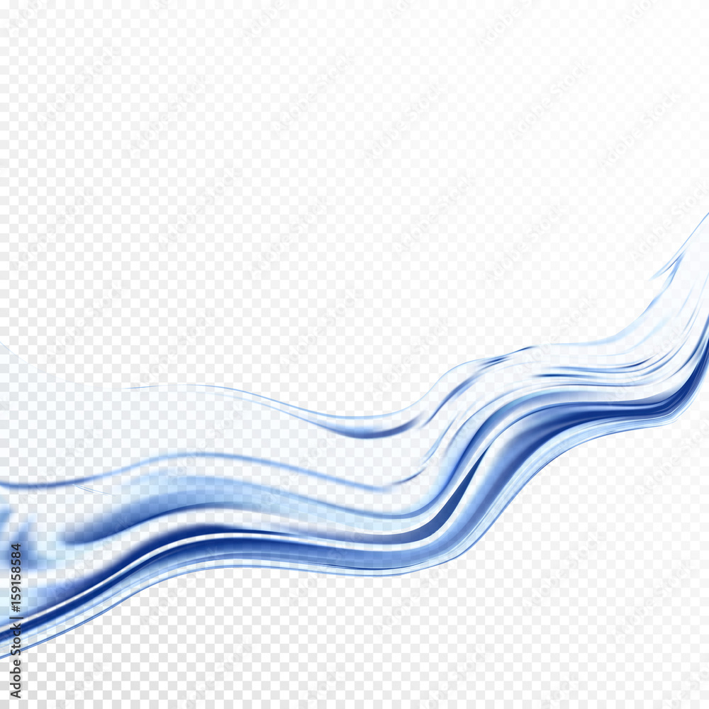 Transparent water splashes with drops. realistic aqua wave isolated on ...