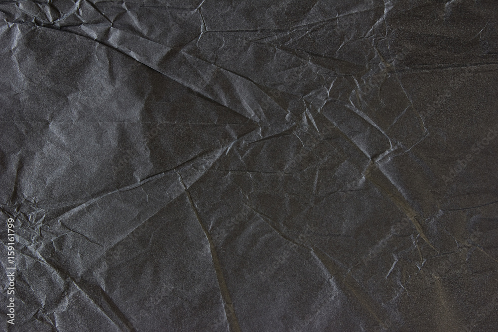 black crumpled paper texture background Stock Photo | Adobe Stock