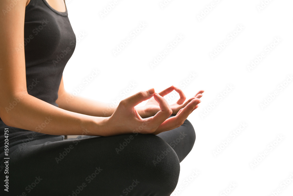 Close-up of feminine and masculine arms and crossed legs during ...