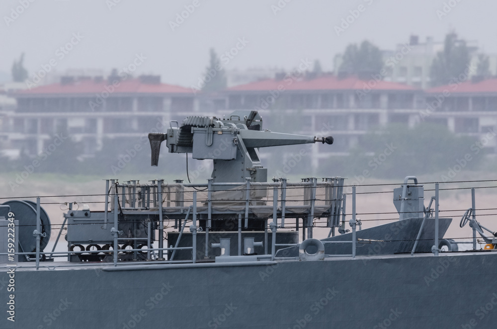 NAVAL GUN - Armament of a modern warship Stock Photo | Adobe Stock