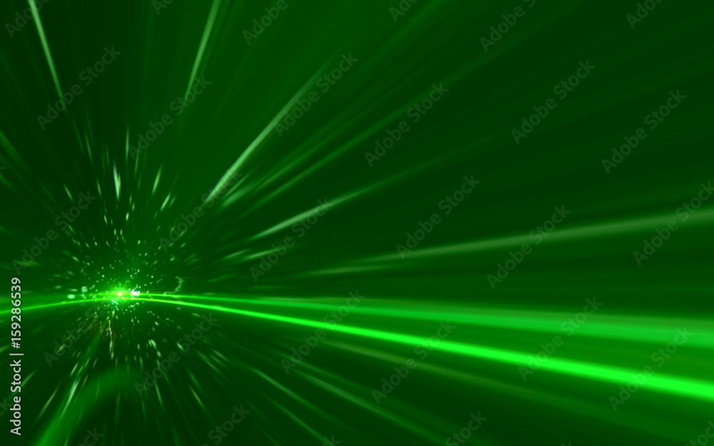 Abstract green speed lens flare on black background Stock Illustration ...