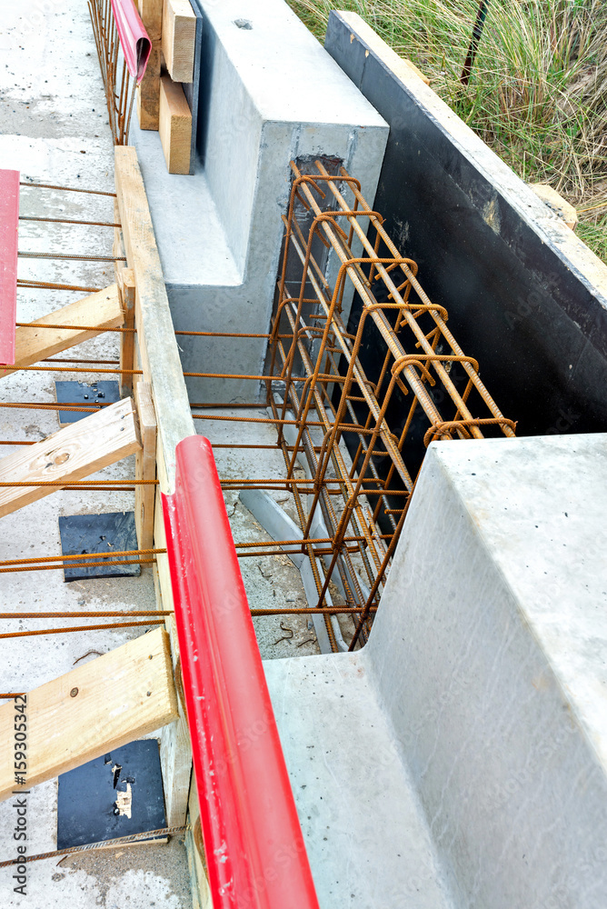 coffrage avant de couler le béton Stock Photo | Adobe Stock