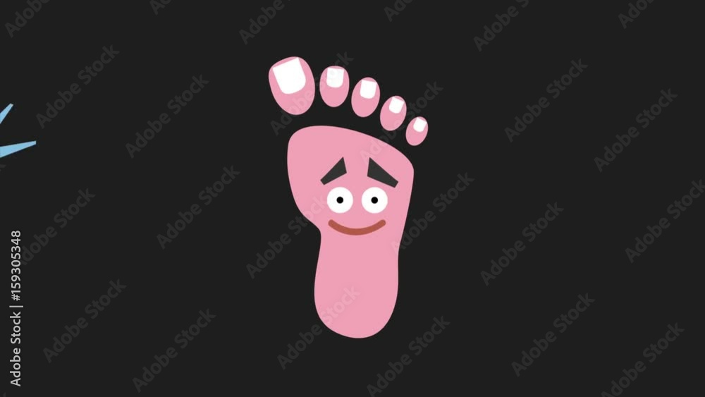 Vidéo Stock Foot podiatry medical infographic concept. Human feet ...