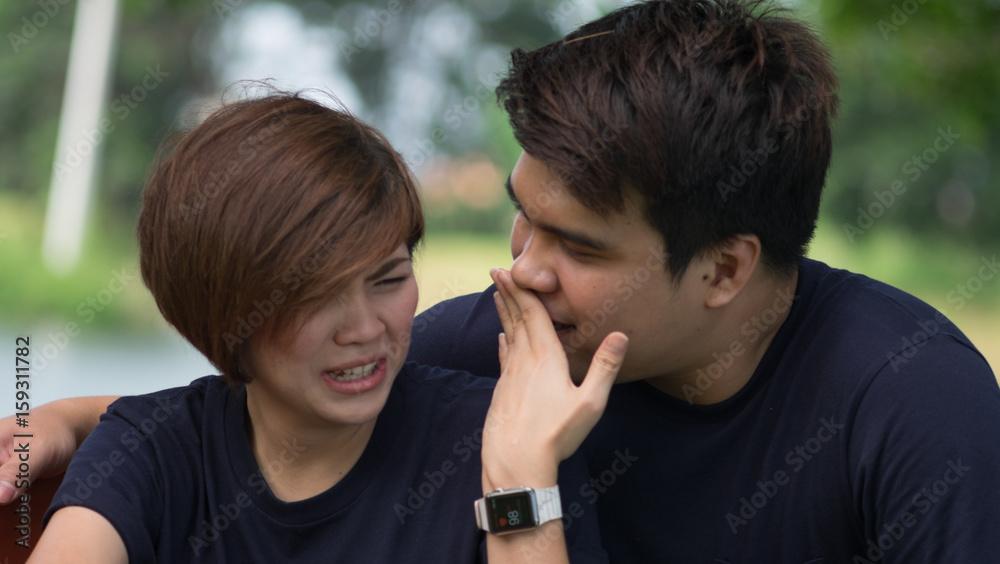 Lover's teasing each other for pre wedding shooting - girlfriend dont ...