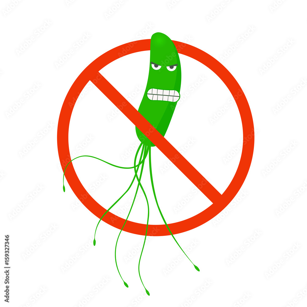 cartoon Helicobacter pylori Stock Vector | Adobe Stock