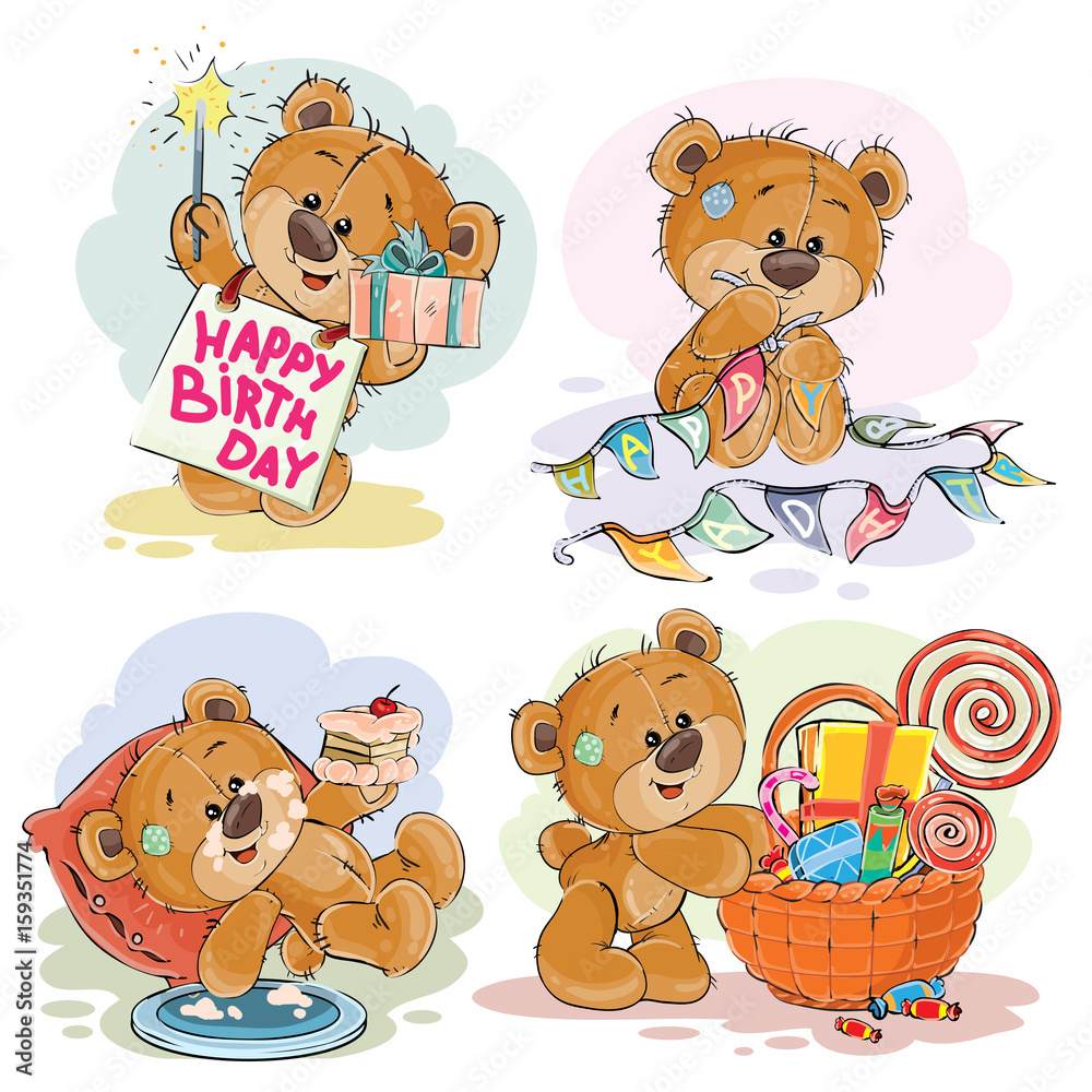 Birthday Bear Clip Art