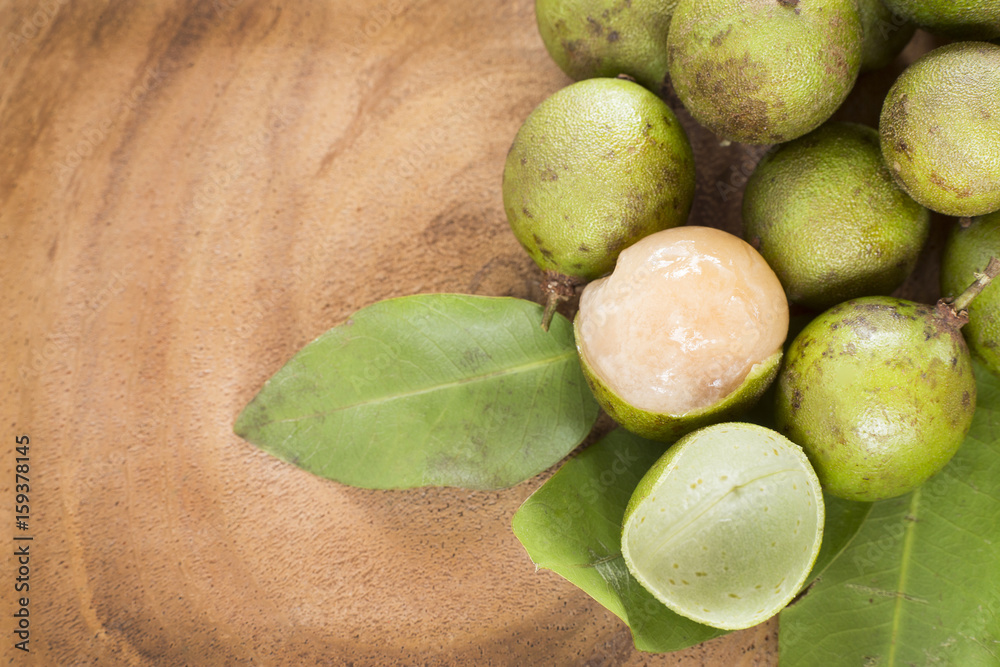 Mamoncillo delicious tropical fruit - Melicoccus bijugatus Stock Photo ...