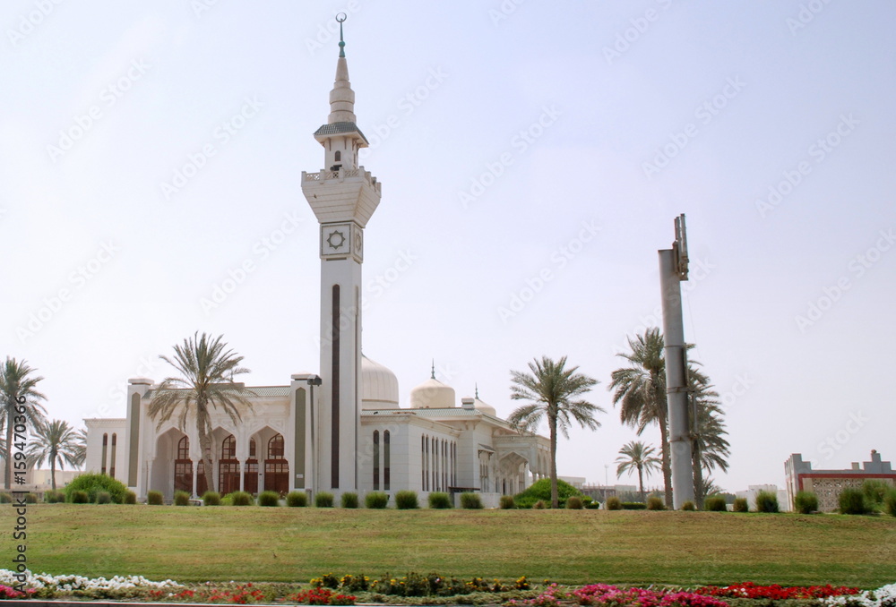 Grand Mosque against clear sky in Al Wakrah, Qatar Stock Photo | Adobe ...