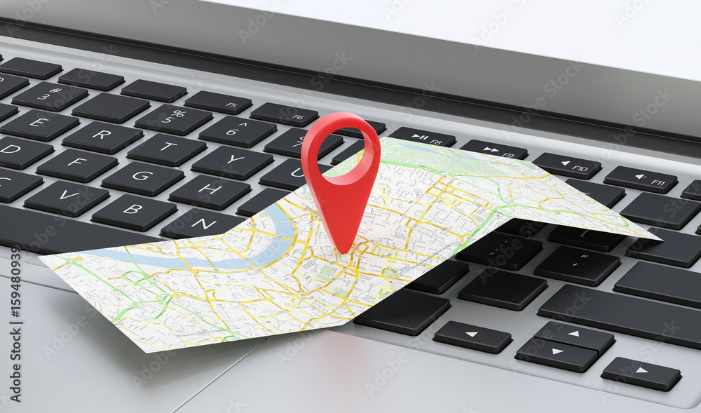 Mappa, cartina geografica destinazione viaggio, prenotare on line Stock ...