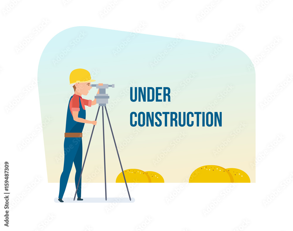 Cadastral engineer conducting land management expertise, conducting ...