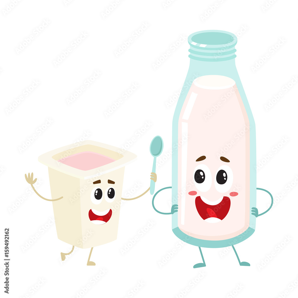 Cartoon Yogurt Cup