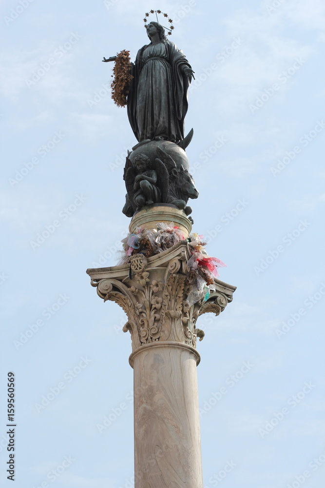 The Column of the Immaculate Conception, monument depicting the Blessed ...