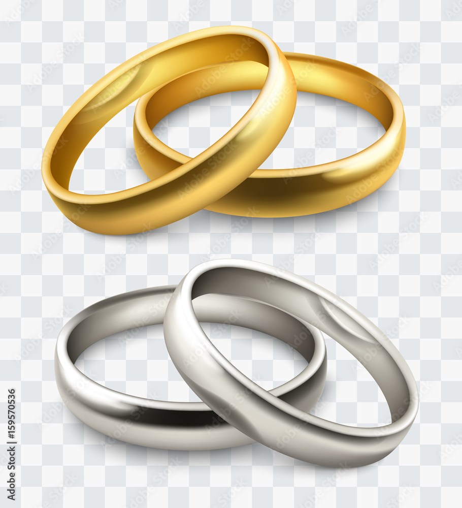 vector wedding rings Stock Vector | Adobe Stock