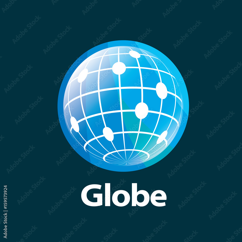 vector logo globe Stock Vector | Adobe Stock