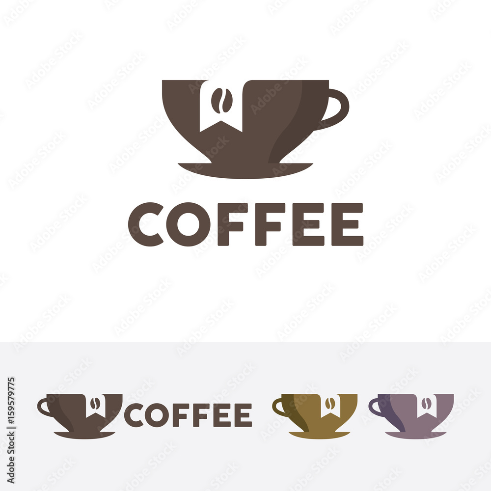 Coffee brand logo, coffee shop logo, vector logo template. Stock Vector ...