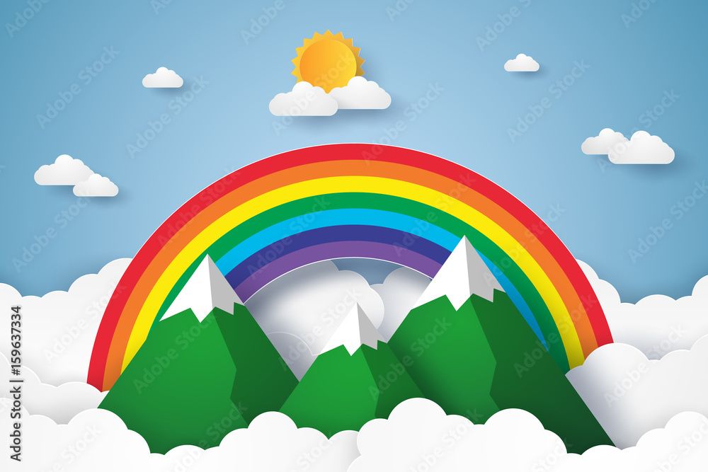 Rainbows And Mountains And Sky