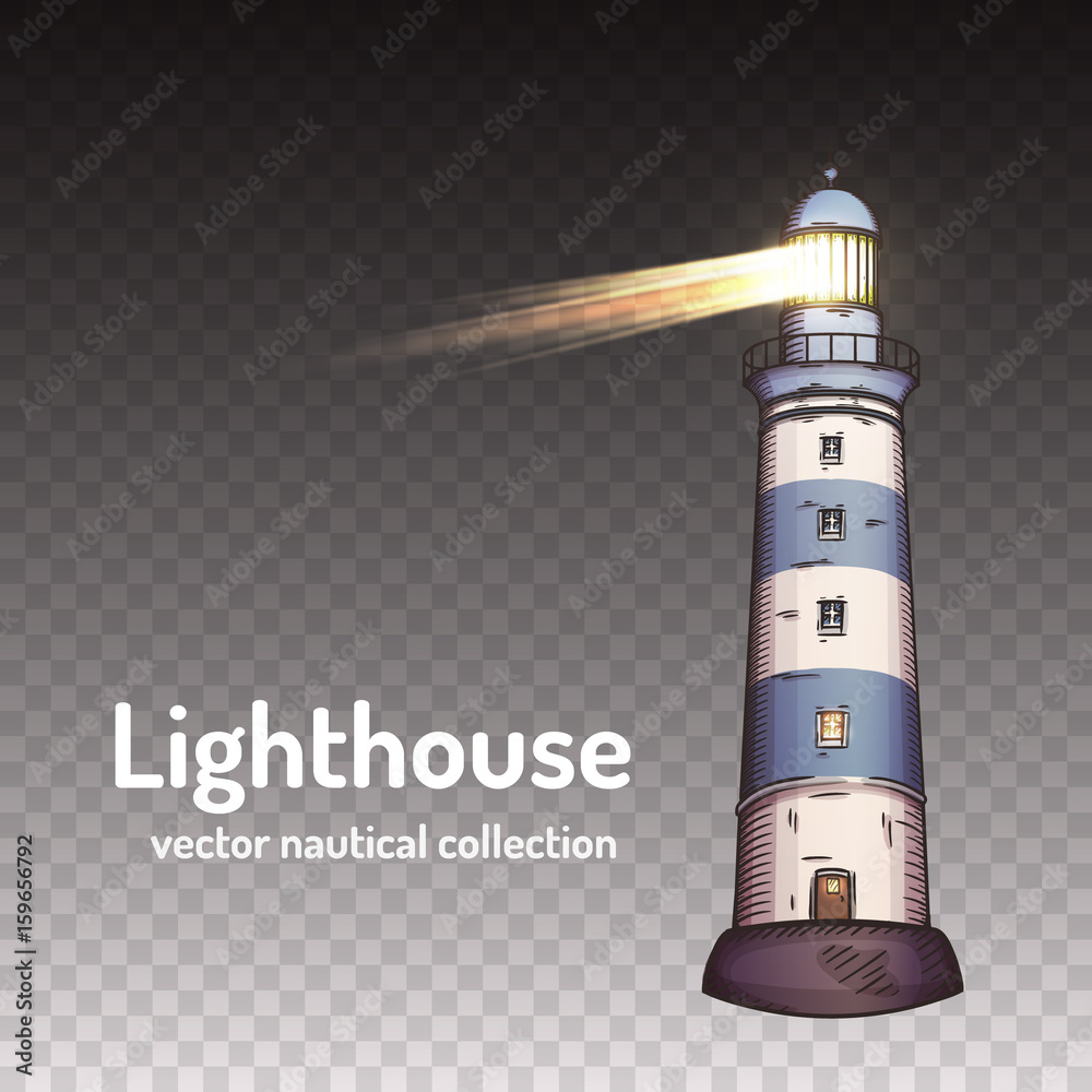 Nautical illustrations set. Stock Vector | Adobe Stock