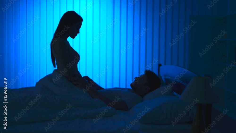 The Man And Woman Kissing On The Bed Night Time Stock Video Adobe Stock 5511