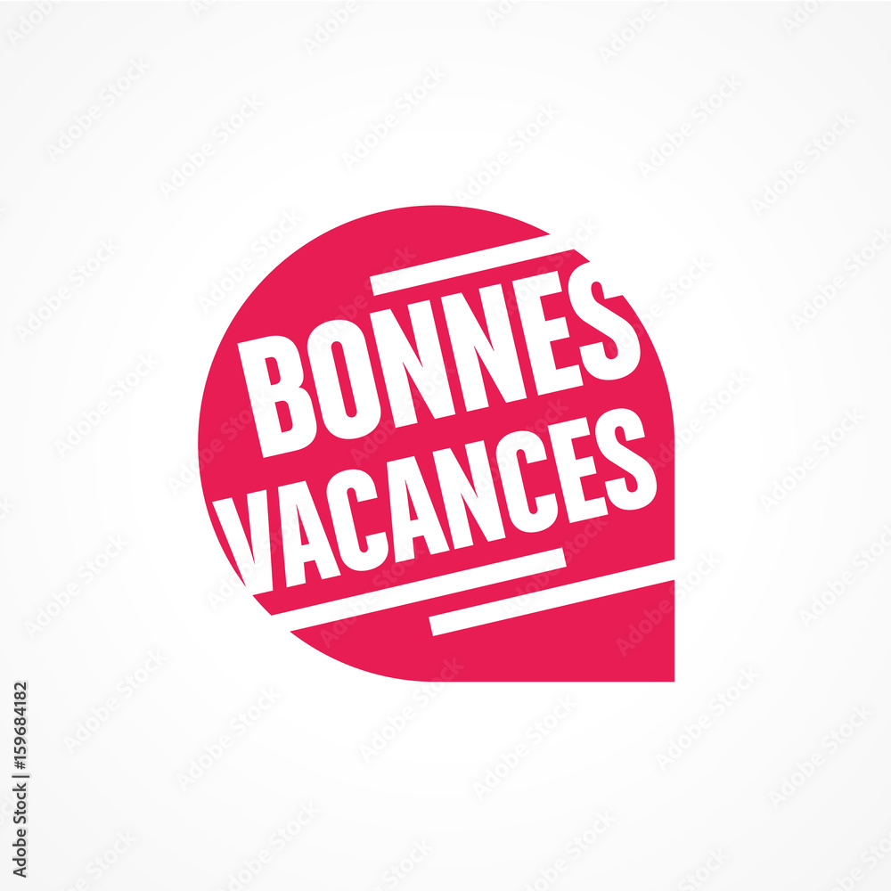 bonnes vacances Stock Vector | Adobe Stock