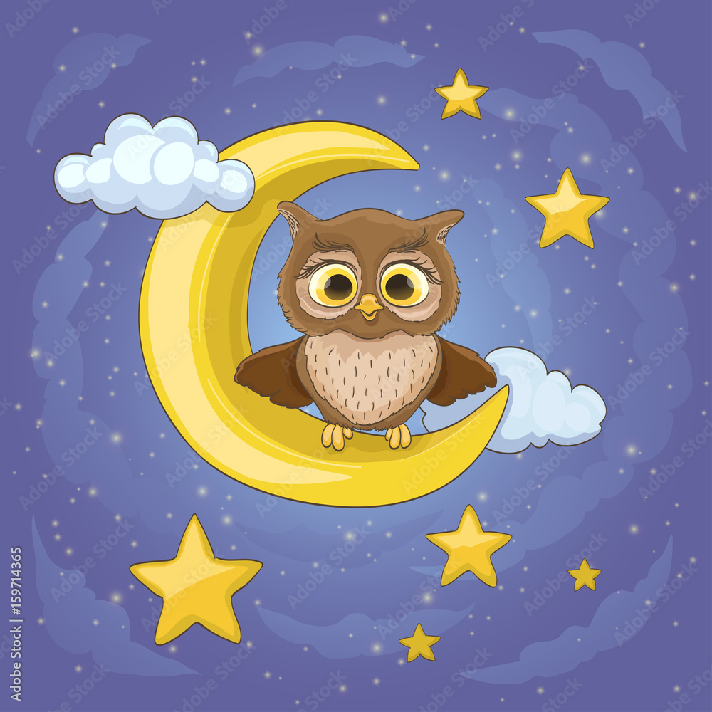 Cute Baby Owls Clip Art