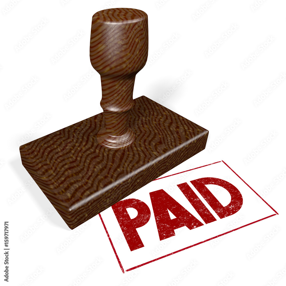 Paid Stamp Image Adobe