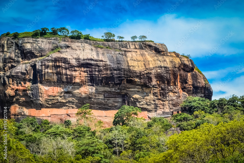 Mount Sigiriya Sri Lanka, a UNESCO World Heritage Site Stock Photo ...