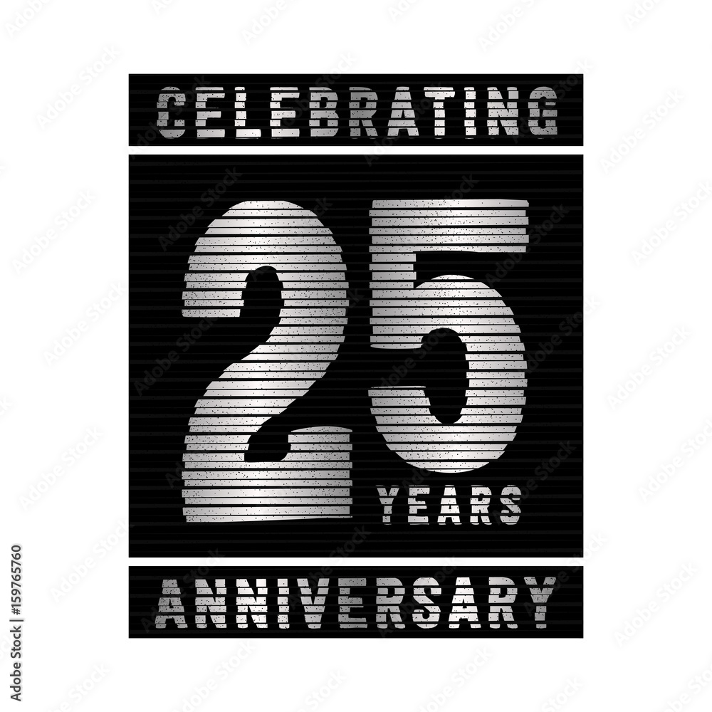 25 years anniversary logo. Vector and illustration. Stock Vector ...
