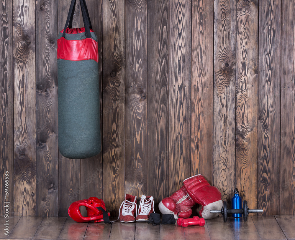 Boxing equipment from the boxing hall Stock Photo | Adobe Stock