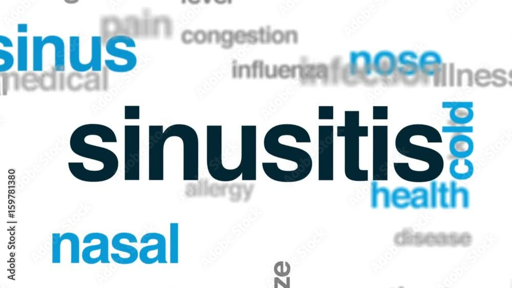 Sinusitis animated word cloud, text design animation. Stock Video ...