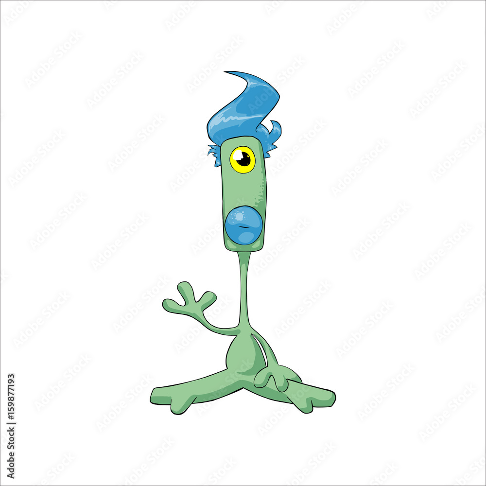 Vettoriale Stock Zielony ufoludek | Adobe Stock