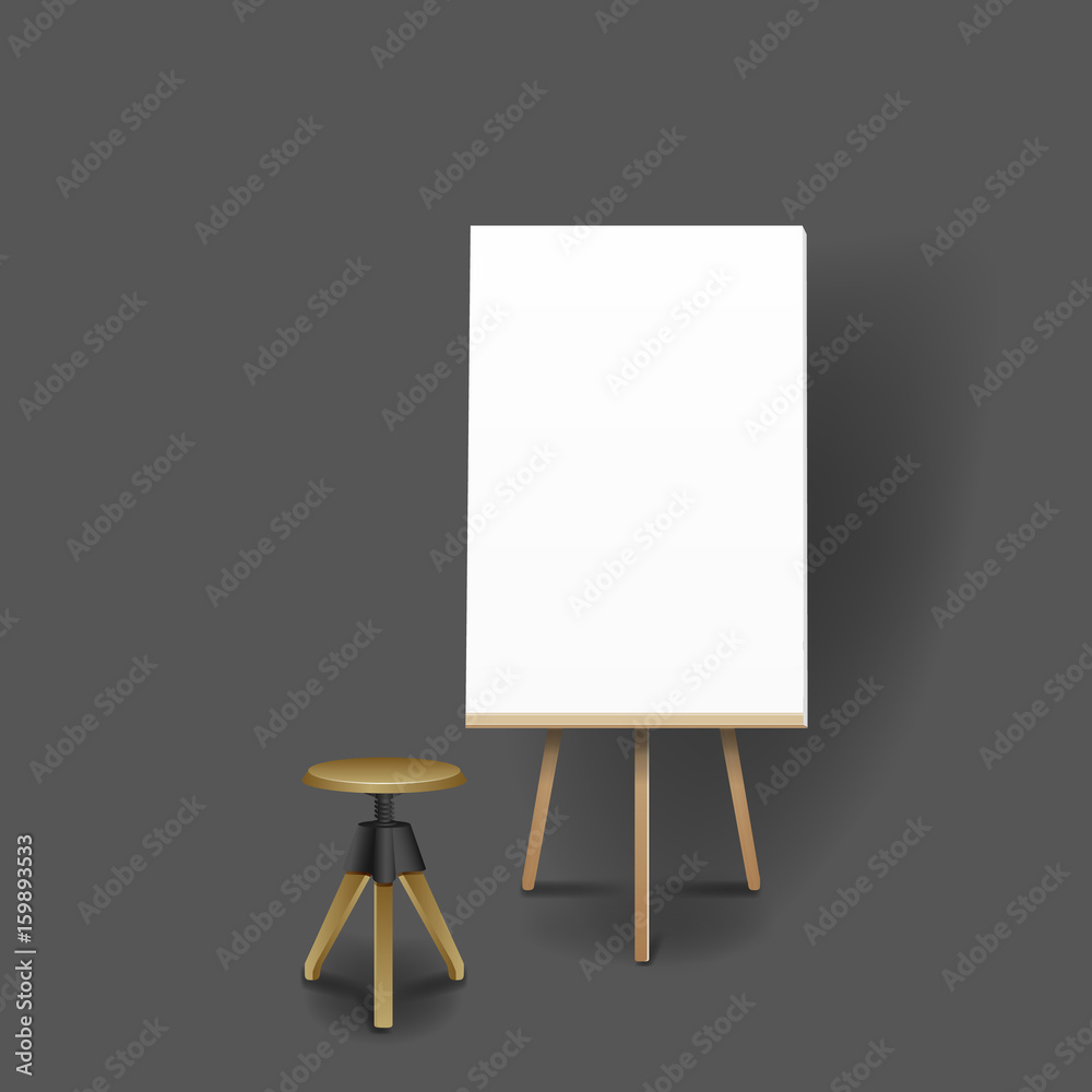 Mockup modern tripod template. Layout template. Realistic vector mockup ...