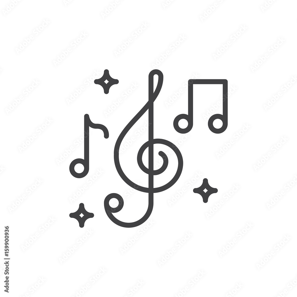 Music Note Outline