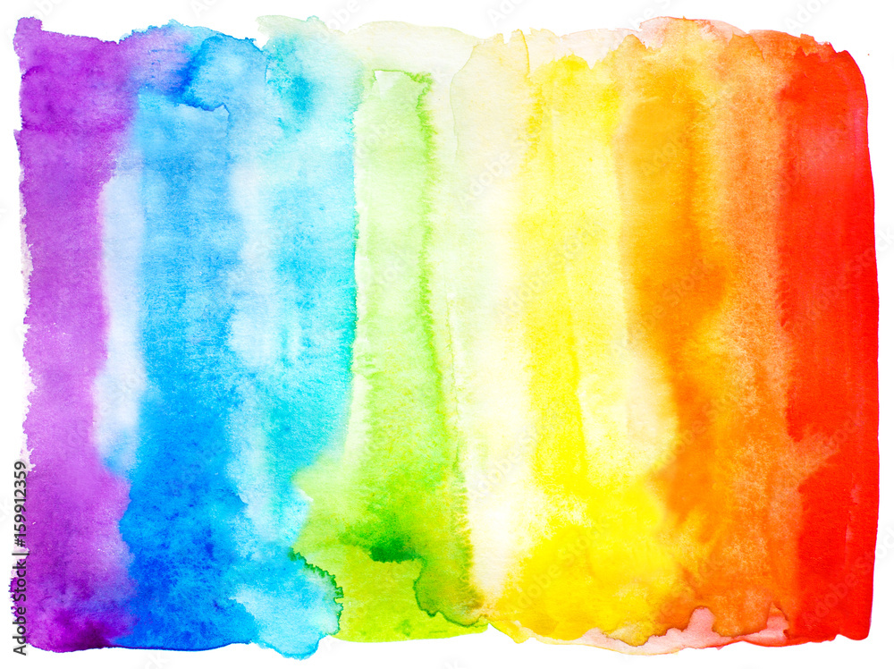 seamless rainbow spectrum watercolor paint splash . illustration for ...