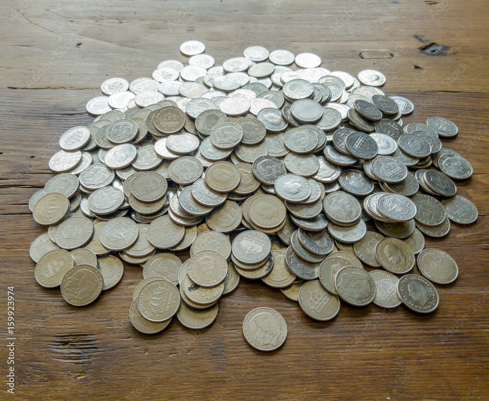 Huge Pile Of Quarters