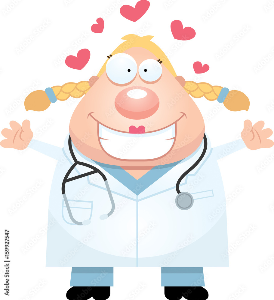 Vetor de Cartoon Doctor Hug do Stock | Adobe Stock