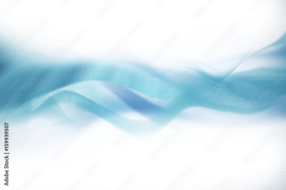 Blue waves on white background Stock Photo | Adobe Stock
