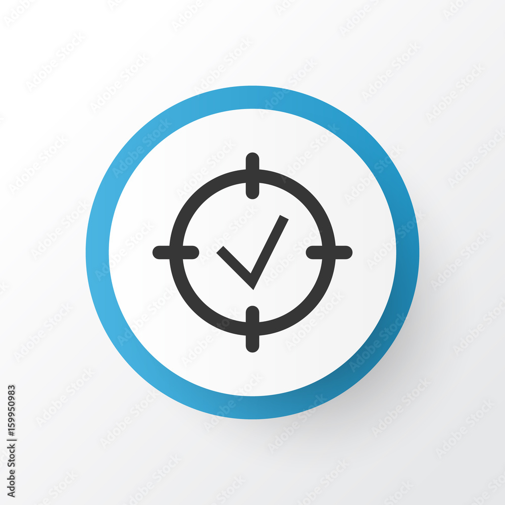 Project Goals Icon Symbol. Premium Quality Isolated Approved Target ...