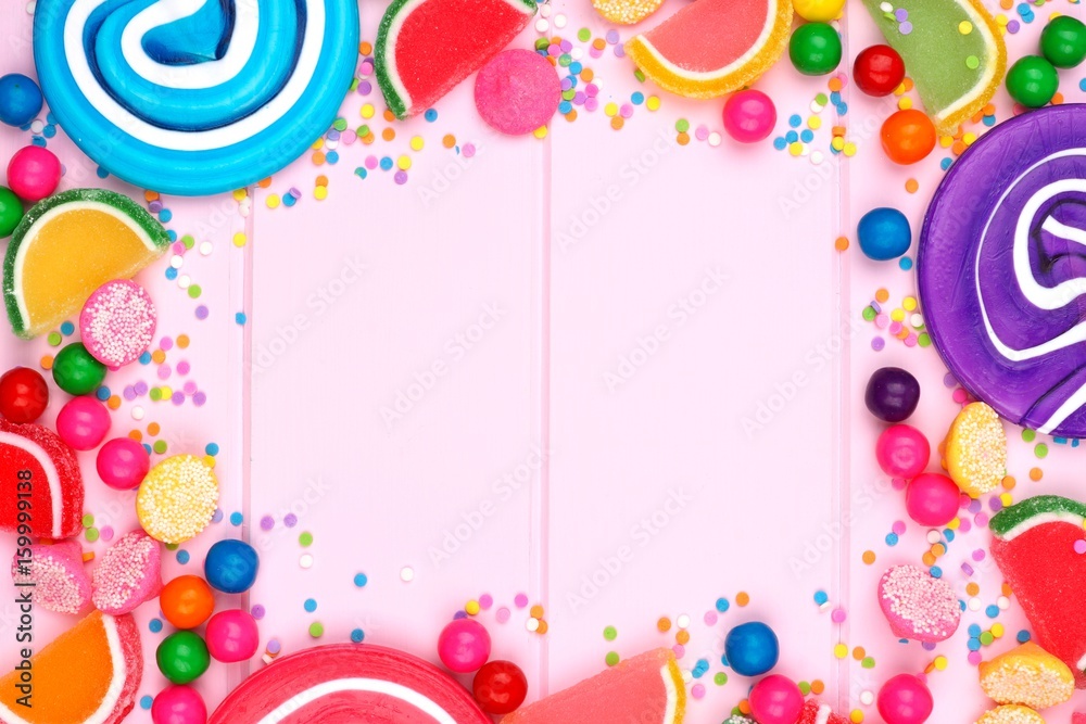 Colorful Candy Borders And Frames