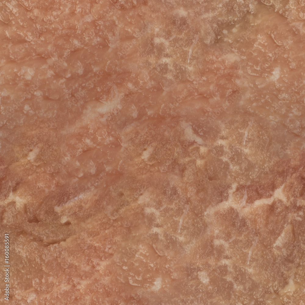 Seamless texture of raw Pork chop's meat at extreme close up shot ...