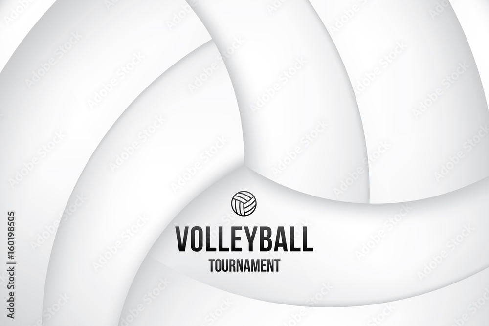 Sport background with volleyball tournament. Vector illustration Stock ...