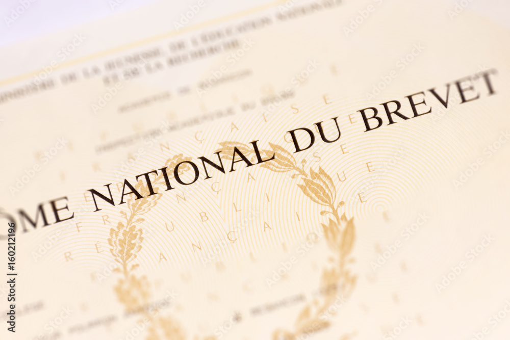 Diplôme National du Brevet Stock Photo | Adobe Stock